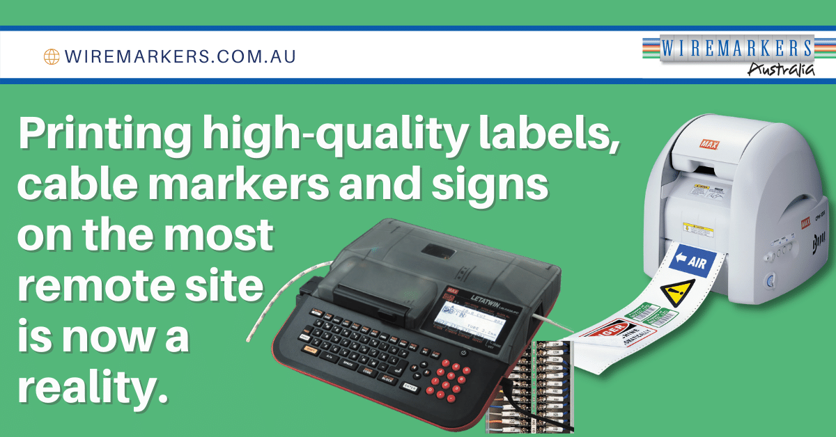 Label, Sign and Cable Marking Portable Printers – Wiremarkers™ Australia
