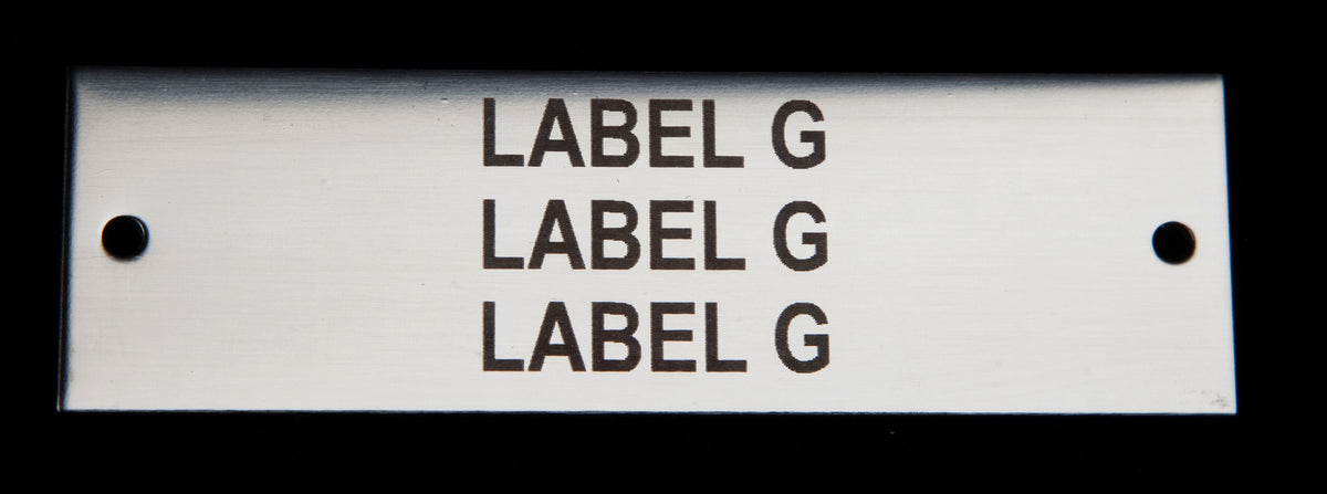 Stainless Steel label 100mm x 30mm x 1.5mm 2 holes TYPE G – Wiremarkers ...