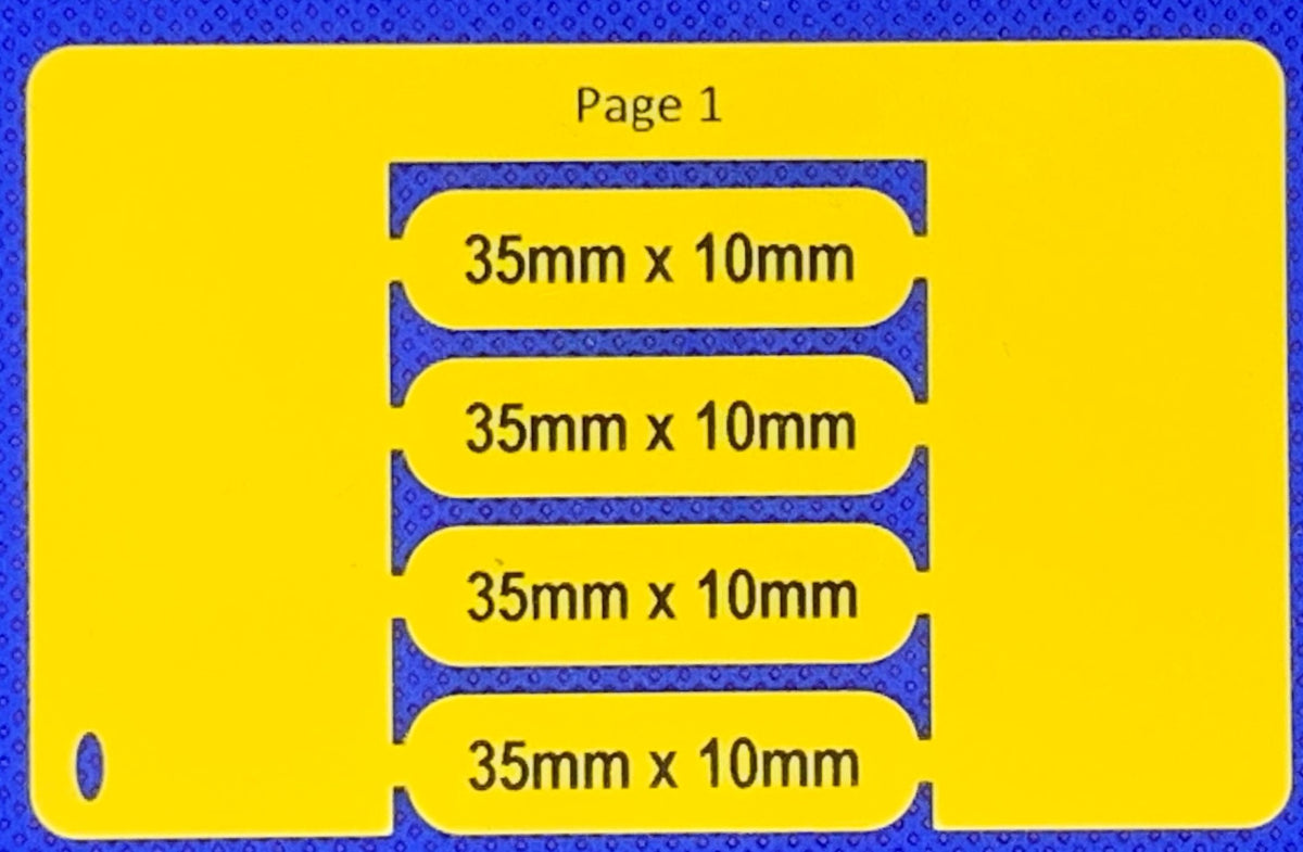 Cable Tag 35 x 10 PVC Unslotted Yellow (200) – Wiremarkers™ Australia