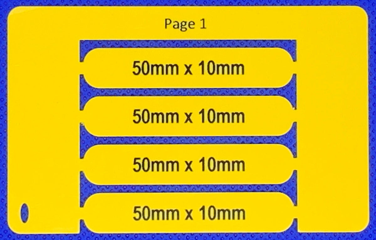 Cable Tag 50 x 10 PVC Unslotted Yellow, Printed – Wiremarkers™ Australia
