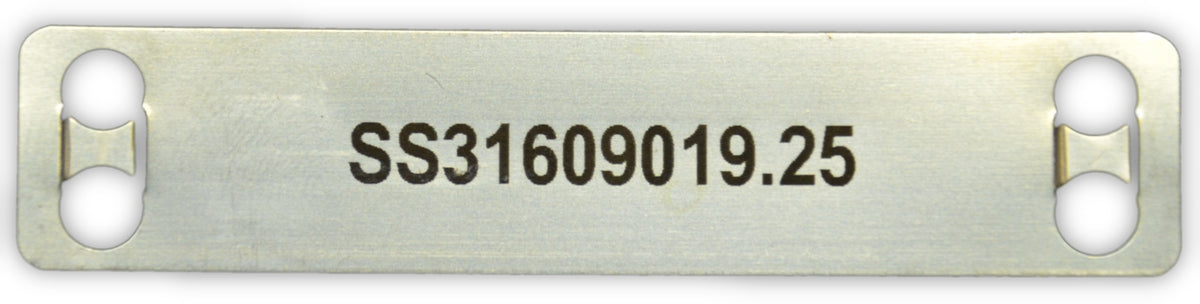 Stainless Steel tag 316 90mm x 19mm x .25mm – Wiremarkers™ Australia