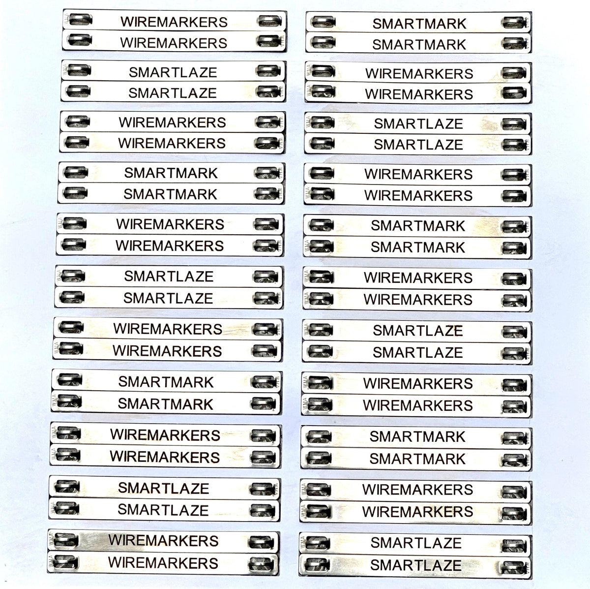 Stainless Steel tag 316 75mm x 7mm x .5mm ON CARD for CAB FLATBED LASE ...