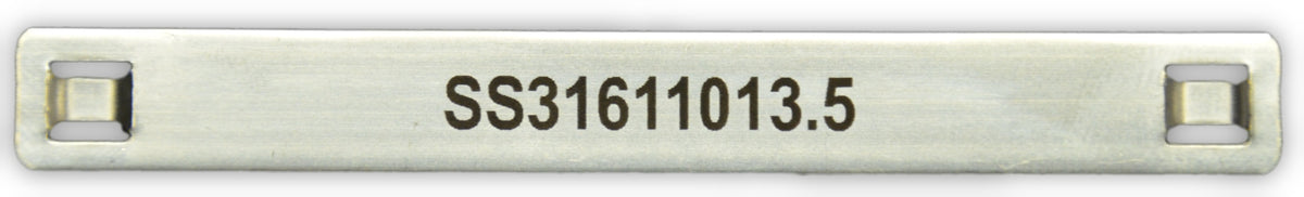 Stainless Steel tag 316 110mm x 13mm x .5mm – Wiremarkers™ Australia